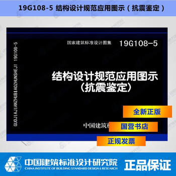 正版国标图集 19G108-5结构设计规范应用图示（抗震鉴定）