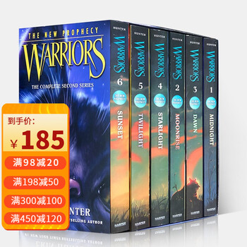 英文原版Warriors The New Prophecy Volumes 猫武士第2部