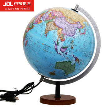 博目地球仪·贝斯马克:30cm中英文政区灯光立体地球仪 北京博目地图制品有限公司 编