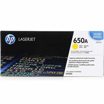【惠普CE272A】惠普（HP） CE272A 650A 黄色原装 LaserJet 硒鼓 (适用LaserJet CP5520 M750 ...