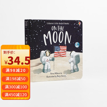 英文原版 Usborne 月球上 Benji Davies新书 On the Moon 纸板书尤斯