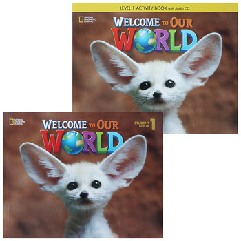 美国国家地理Welcome To Our World 1 幼儿教材学生书+练习册 含CD DVD 赠在线学习账号