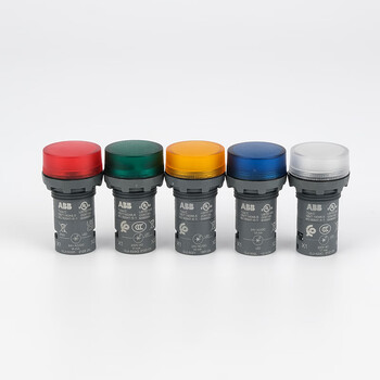 ABB指示灯LED信号灯CL2-523R/502/542/520/513G/Y/L/C红绿白蓝黄 Y(黄色) CL2-502 CL2-623 ...