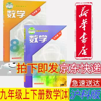 【新华书店正版】沪科版九年级数学上下册全套2本九年级上册下册数学书课本初三9年级九上下教材教科书上海科学技术出版社