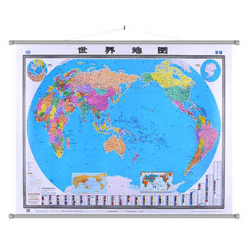 世界地图 2021新版世界地图 大幅面 无拼缝 办公专用挂图  中图地图出版社