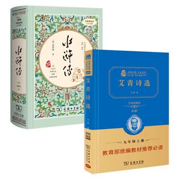 水浒传 艾青诗选 九年级上册阅读（套装共2册）