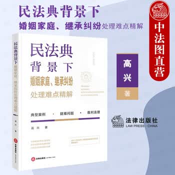 正版2022新 民法典背景下 婚姻家庭继承纠纷处理难点精解 高兴 法律社 典型案例疑难问题裁判法理 家事法法律实务司法解释