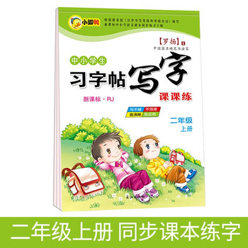 四年级小学生人教版课本同步练字帖语文上册下册钢笔硬笔楷书字帖 二年级上册