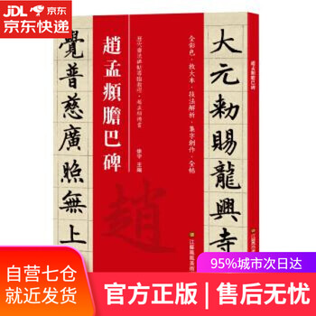 【正版图书】赵孟頫胆巴碑 [中]徐宇 江苏凤凰美术出版社
