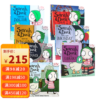 英文原版绘本 Sarah and Duck Meet the Penguins 莎拉和乖乖鸭系列7册