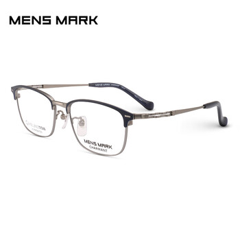 【夏蒙眼镜框XM1180】夏蒙（Charmant）【赠国产1.60防蓝光】迈克系列眼镜框男EX钛框架眼镜架XM1180 NV【行情 报价 价格 ...