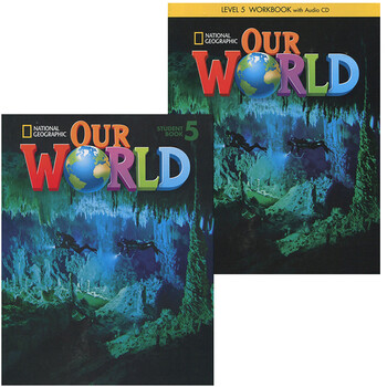 美国国家地理Our World Level 5套装 小学英语教材学生书+练习册+音频CD