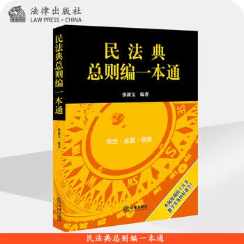 民法典总则编一本通 张新宝 法律出版社
