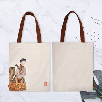 雍正美人图·立持如意帆布包