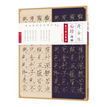 瘦金体 心经两种 临习要点精讲 邱金生 集字心经和手写心经对比 转移临摹法 书法 江西美术出版社
