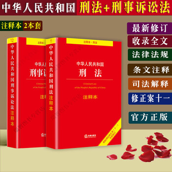正版2021年中华人民共和国刑法刑事诉讼法注释本+刑法注释本修正案十一11含法律法规条文注释司法解释