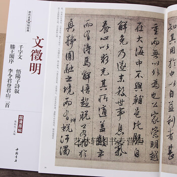 现货】文徵明千字文 悟阳子诗叙 滕王阁序 历代名家碑帖经典 文徵明草书 文征明字帖楷书 书法临摹