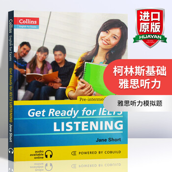 英文原版 雅思基础听力考试 Get Ready IELTS Listening 柯林斯英语