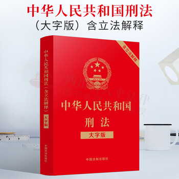 2022年新版 中华人民共和国刑法（大字版）含立法解释