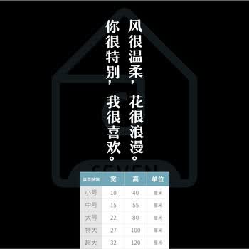 你很特别 小清新绿色墙贴纸 文艺奶茶咖啡花店门窗镜子装饰SN9984 白色 中