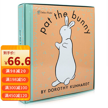  英文原版绘本 Pat the Bunny 0-3岁触摸翻翻书 大开本童书 送音频