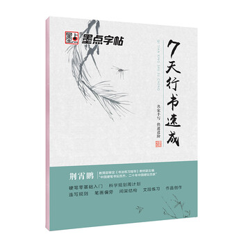 字帖练字大学生荆霄鹏行楷字帖男生霸气仿宋体行书行楷楷书练字帖女生钢笔临摹硬笔书法练字本连笔字字帖 7天速成行书字帖