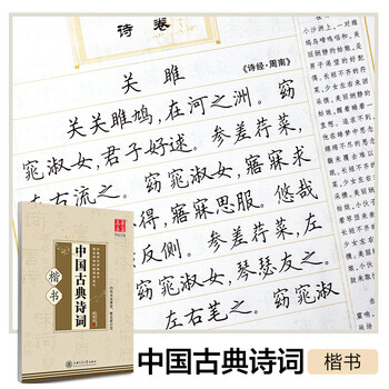 田英章书楷书字帖行书大学生成年正楷体手写临摹本硬笔练字帖 楷书-中国古典诗词