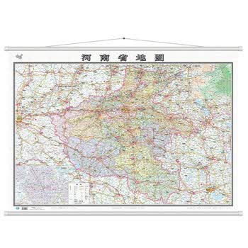 【挂绳版】2022年 河南省地图挂图 防水高清 1.1米*0.8米
