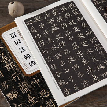 欧阳通道因法师碑 唐 历代碑帖精粹 楷书书法毛笔字帖 原帖附简体旁注 成人临摹练字帖 安徽美术出版社