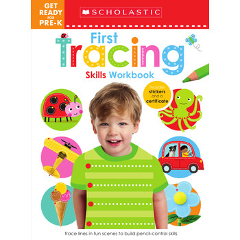 Scholastic Early Learners: Get Ready For Pre-K  Skills Workbook: First Tracing 英文原版 进口教辅书