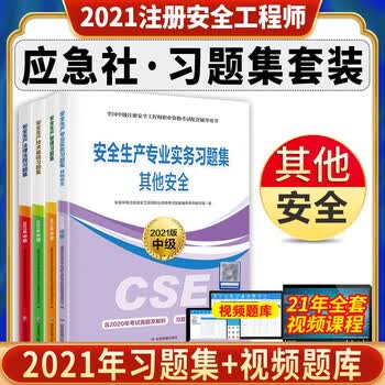 预售2022】新版2022年注册中级安全师工程师官方习题集其它安全练习题模拟试题章节练习题考试历年真题化工实务全套 2021年 章节习题集（其他安全）4本