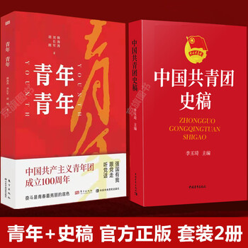 青年 青年+中国共青团史稿 建团历史100周年团员团务工作手册一百年团史