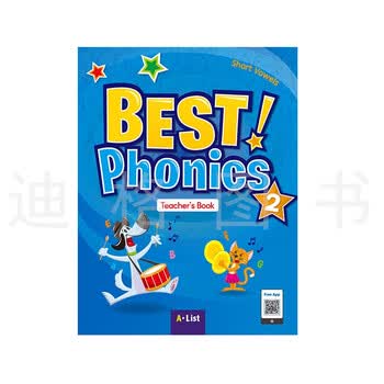 包邮 世界语法出版社 Best phonics 1-5全级别 教师用书 A-List自然拼读儿童启蒙 2级别