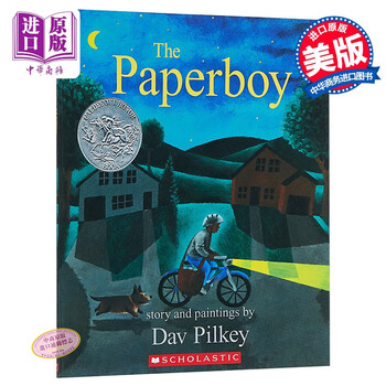 报童 英文原版 the paperboy dav pilkey 学乐