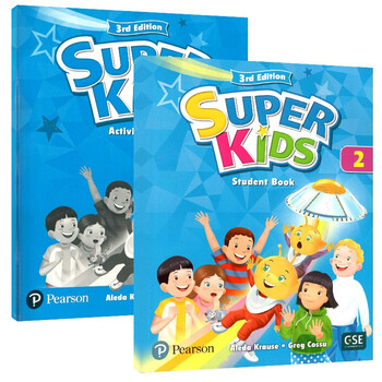 培生朗文super kids 2年级gold点读版教材 课本+练习册+APP帐号