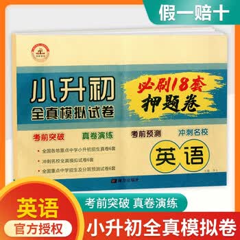 小升初全真模拟试卷必刷18套押题卷语文数学英语全套人教版初中六年级下册毕业名校冲刺真题练习总复习 英语