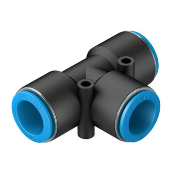 费斯托 T型三通变径气管快速接头QST-4-6-8-10-12-16 QST-12-8【图片 价格 品牌 报价】-京东