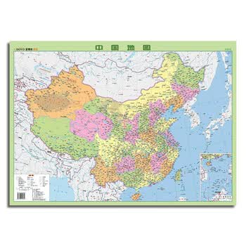 全新材质水晶版中国和世界地图全新2019年水晶版学生地理学习大型桌面地图75*54cm塑料耐用 中国政区水晶版单张
