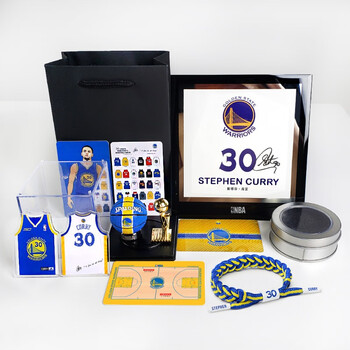 【京荐优品】篮球手办小饰品 篮球系列生日礼物送男生科比詹姆斯库里纪念品球迷周边礼品 库里总【+签名框】