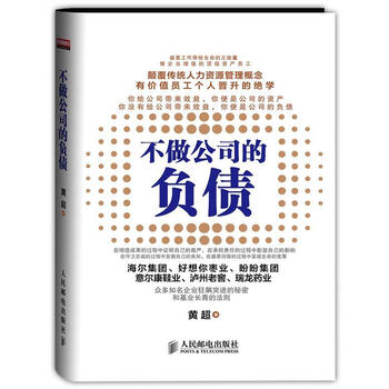 不做公司的负债【正版图书，放心下单】