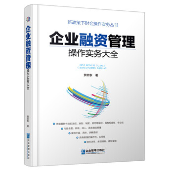 企业融资管理作实务大全 管理 书籍
