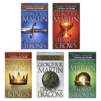 【瑕疵书】【瑕疵书】冰与火之歌1-5册平装 美版 Game Of Thrones 5-Copy Box 英文原版