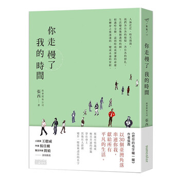 台版 你走慢了我的时间 作家张西新作品 情商读物 青春文学小说 成功励志