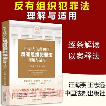 现货正版2022中华人民共和国反有组织犯罪法理解与适用 汪海燕 王志远 逐条解读释义以案释法反有组织犯罪法