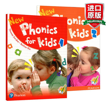 英文原版 香港朗文幼儿英语自然拼读教材2册 New Phonics for kids 1-2级别