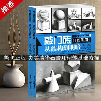 【】敲门砖系列几何形体之从结构到明暗 央美清华石膏几何体头半身像础教程组合临摹