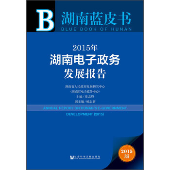 湖南蓝皮书：2015年湖南电子政务发展报告