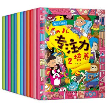 全12册 智力大挑战 幼儿专注力 开发训练游戏书 2-3-6岁 逻辑思维绘本书