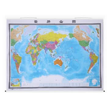 2021世界地图挂图 世界全图-政区版 四拼接地图 3米X2.2米精品