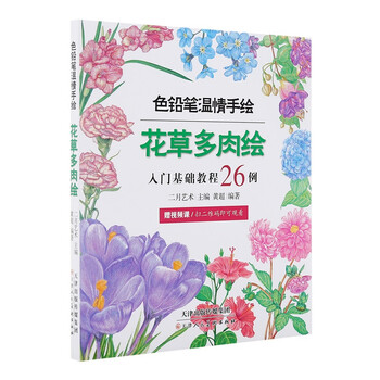 [正版图书]色铅笔温情手绘  花草多肉绘